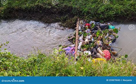 Garbage Polluting Waterways In Ditches Editorial Image Image Of Piled