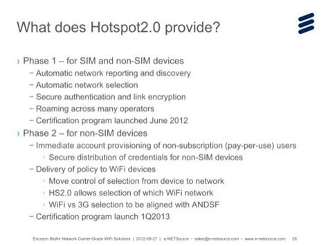 HotSpot2 0 And ANDSF Inte