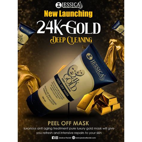 Jessica 24k Gold Deep Cleaning Peel Off Mask 150ml Eshaisticpk