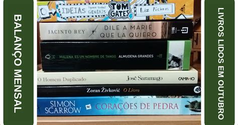 O sabor dos meus livros Balanço mensal livros lidos em outubro