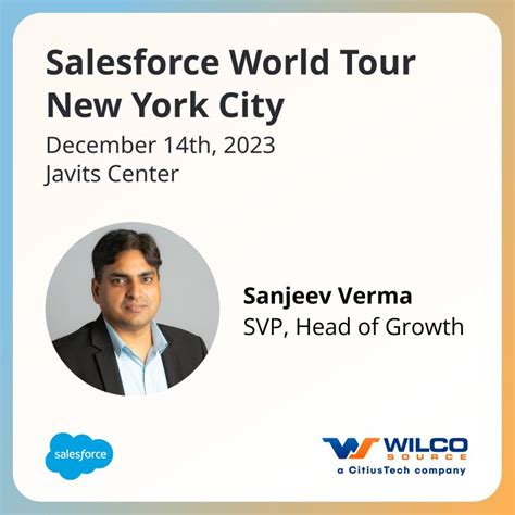 Sanjeev Verma On Linkedin Salesforceworldtour Salesforce Healthcareinnovation