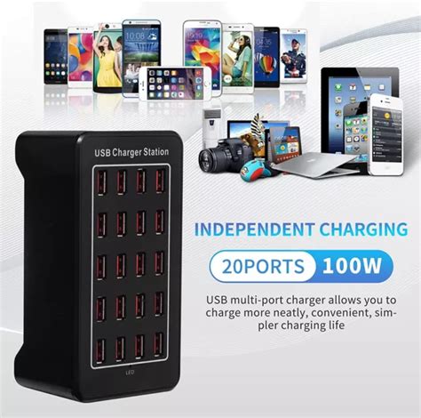 PORT USB Ladestation Für Mehrere Geräte Mit Anschlüssen Smart Ladegerät EUR PicClick DE