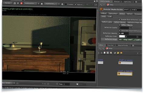 shading with the mantra surface shader in houdini