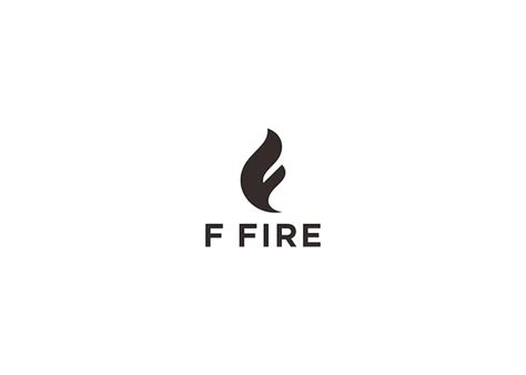 Premium Vector F Fire Logo Design Vector Illustration