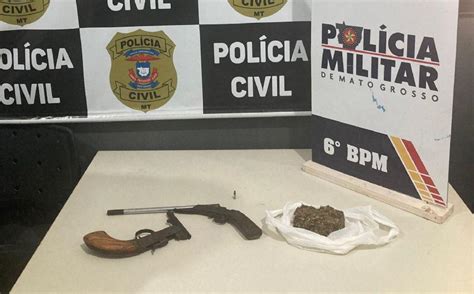 Membro de facção criminosa é preso armas de fogo e porção de