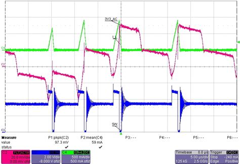 Tlv62585 Inconsistent Ripple Voltage Waveform In Psm Power
