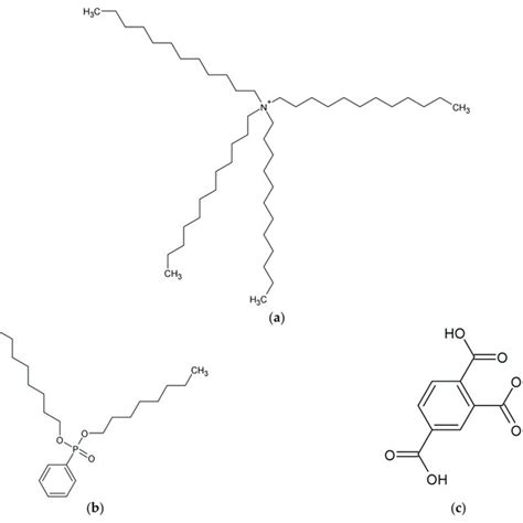 Structure Of Membrane Components A Tdab B Dopp C Trimellitic Acid Download