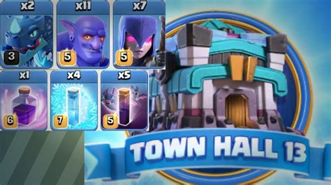 Bowler Witch Pekka Wall Wrecker Town Hall 13 Strategi Clash Of Clans