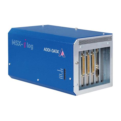Addi Data Msx Ilog Series Technical Description Pdf Download Manualslib
