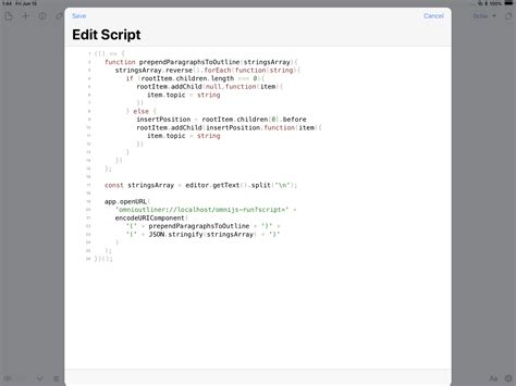 omni automation and drafts app