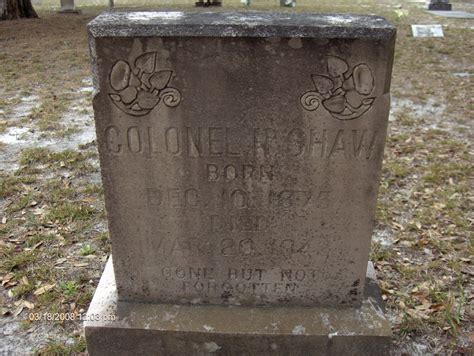 Colonel Noah Shaw 1873 1942 Find A Grave Memorial