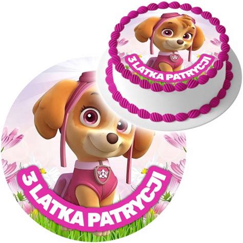 OPŁATEK NA TORT PSI PATROL SKYE SKY EVEREST TEKST TWÓJ NAPIS 5906329902016 Cena Opinie