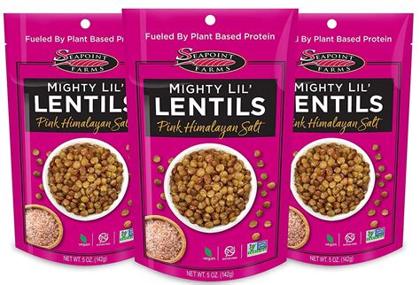 Seapoint Farms Mighty Lilâ€™ Lentils Pink Himalayan Salt Plant Based