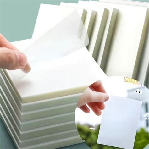 Pcs Transparent Sticky Notes Etsy