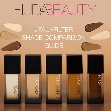 Huda Beauty Foundation Color Chart