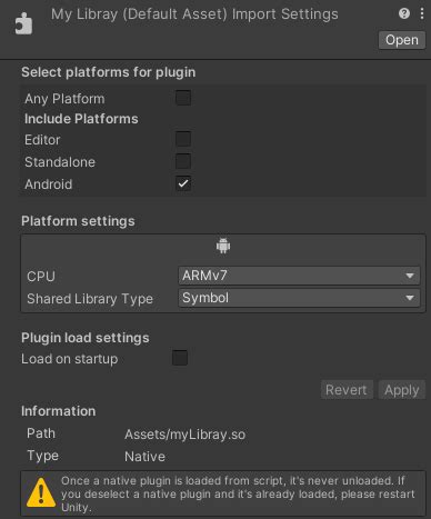 Android symbols Unity 手册