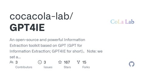 GitHub Cocacola Lab GPT4IE An Open Source And Powerful Information