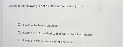 Solved Which Of The Following Is Not A Criticism Directed At Chegg