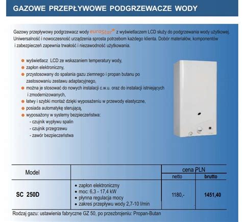Piecyk Gazowy Podgrzewacz Wody Junkers Eurostar Oficjalne Archiwum Allegro