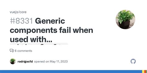 Generic Components Fail When Used With `withdefaults` · Issue 8331