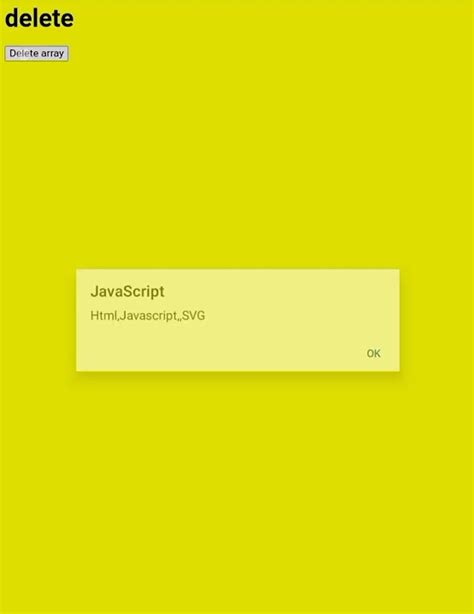 Javascript Program How To Delete Array By Codingshorts Youtube