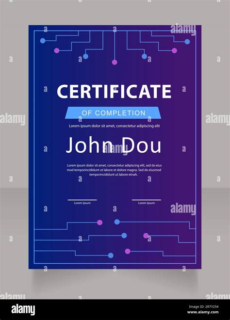 Education Certificate Design Template Stock Vector Image And Art Alamy