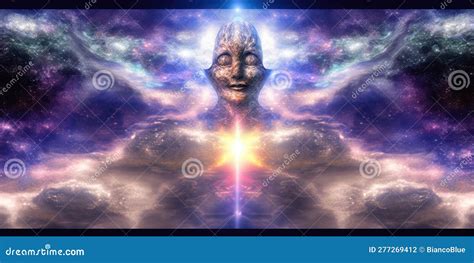Divine Entity Created With Galaxy Heaven Architecture Heaven Stock