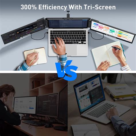 Maxfree Monitor Triple S2 Para Laptop Extensor De Monitor De Laptop De