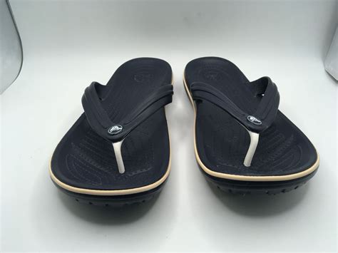 Crocs Crocband Flip Unisex Navy Flip Flop Sandals M9 Gem