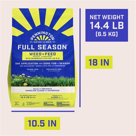 Pennington Full Season Weed And Feed 25 0 8 Pennington