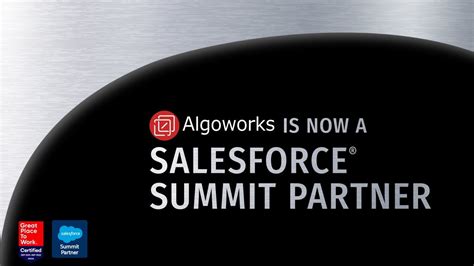 Algoworks Is Now A Salesforce Summit Platinum Partner Salesforce Consulting Services Youtube