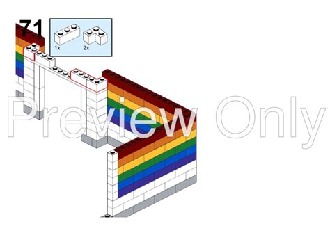 Lego Moc Rainbow Room By Paulojorgeramos Rebrickable Build With Lego