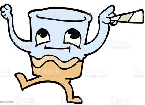 Cartoon Doodle Whisky Glass Stock Illustration Download Image Now