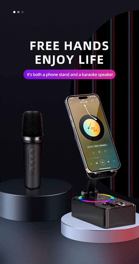 K 18 3 In 1 Bt 53 Rotary Bracket Wireless Microphone Wireless Speaker
