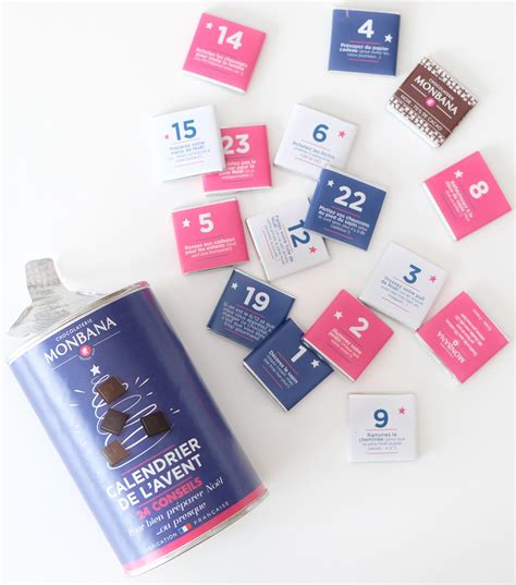 Calendrier Avent Adulte 2017 Chocolats Monbana 30 Ans Ou Presque