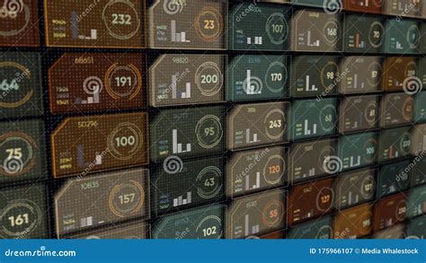 Colored Cells With Numbers In Computer Animation Digital Cells With Different Numbers And
