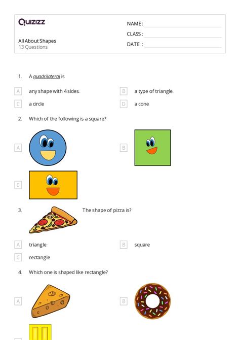 50 Classifying Quadrilaterals Worksheets For 1st Grade On Quizizz