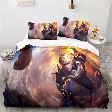 Genos One Punch Man Bedding Sets One Punch Man Merch