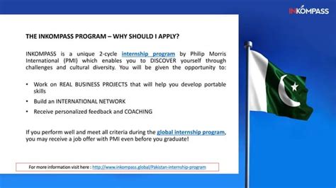 Inkompass Pakistan A Philip Morris International Internship Program Ppt