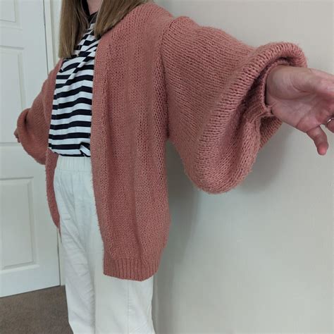 Asos Design Oversized Cardigan In Dusty Pink Had So Depop