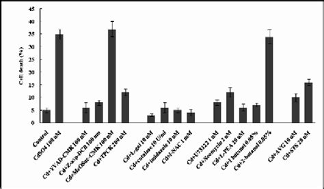 Effects Of Caspase Serine Protease Plc Pld Inhibitors Antioxidants