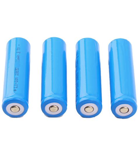 BATTERIE BATTERIA RICARICABILE IONI DI LITIO MAh V BL TORCE LED
