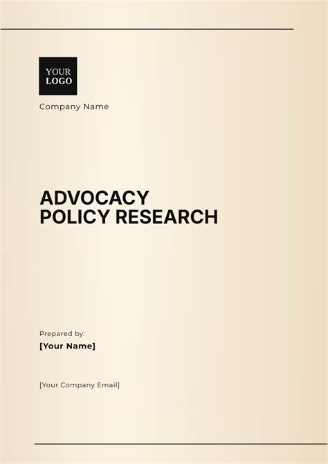 Free Advocacy Policy Research Template To Edit Online