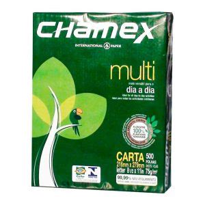 CHAMEX PAPEL FOTOCOPIA CARTA 500 Hjs BLANCO Offimania