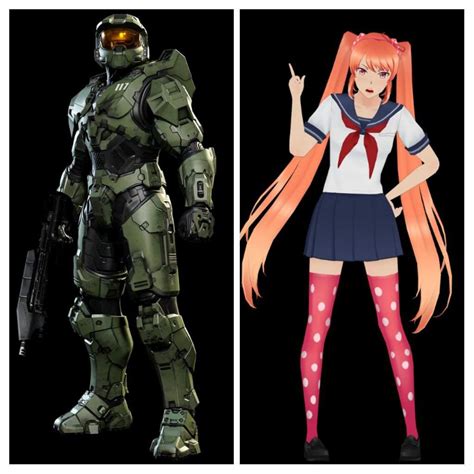 Imagenes De Osana Najimi Y John 117 Personaje De Yandere Simulator Y