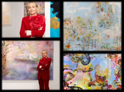 Sharon Stone a încins internetul Le a arătat tuturor cum pictează când