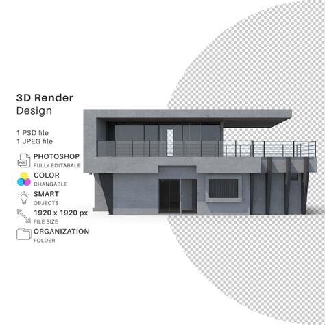 Premium PSD Appartment Building 3D Modeling PSD File Realistic Building