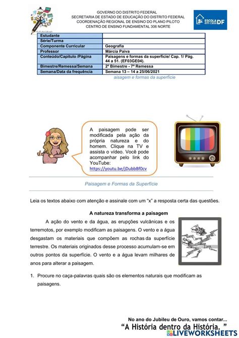 O Ser Humano Transforma A Paisagem Planos De Aula 3º Ano Geografia