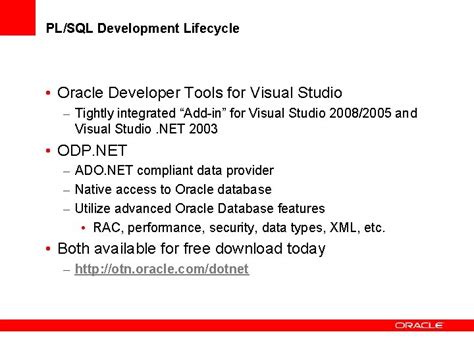 Insert Picture Here Plsql Programming For Net Developers