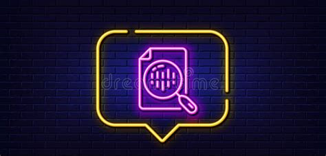 Diagram Chart Line Icon Analytics Graph Sign Neon Light Speech Bubble Vector Stock Vector
